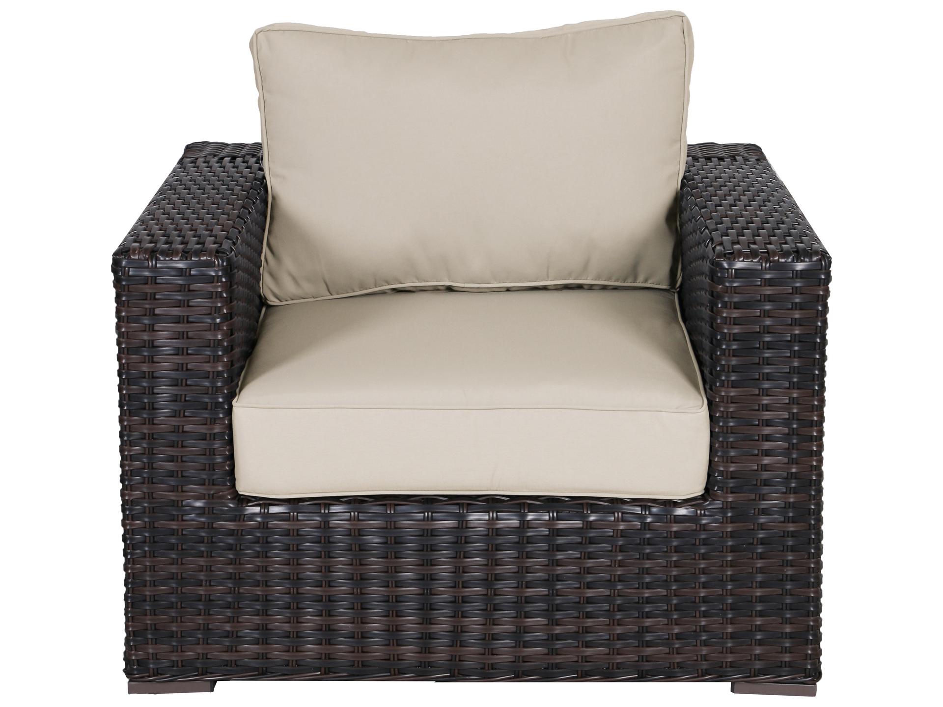 Teva Santa Monica Wicker Cushion Lounge Chair | 105CC-LIGHTBEIGE ...