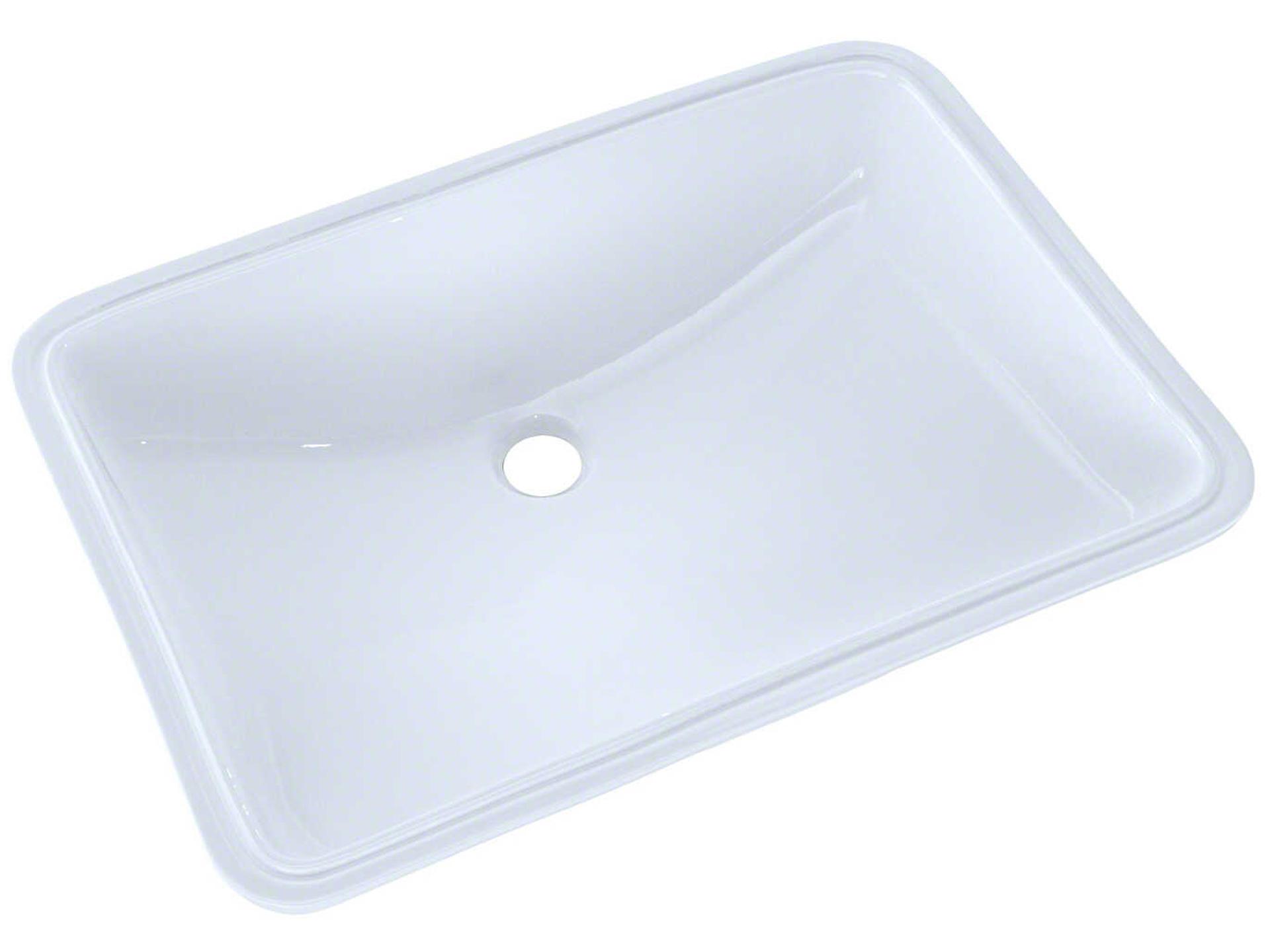 TOTO LT540G Rectangular Undermount Bathroom Sink with CEFIONTECT Glaze ...