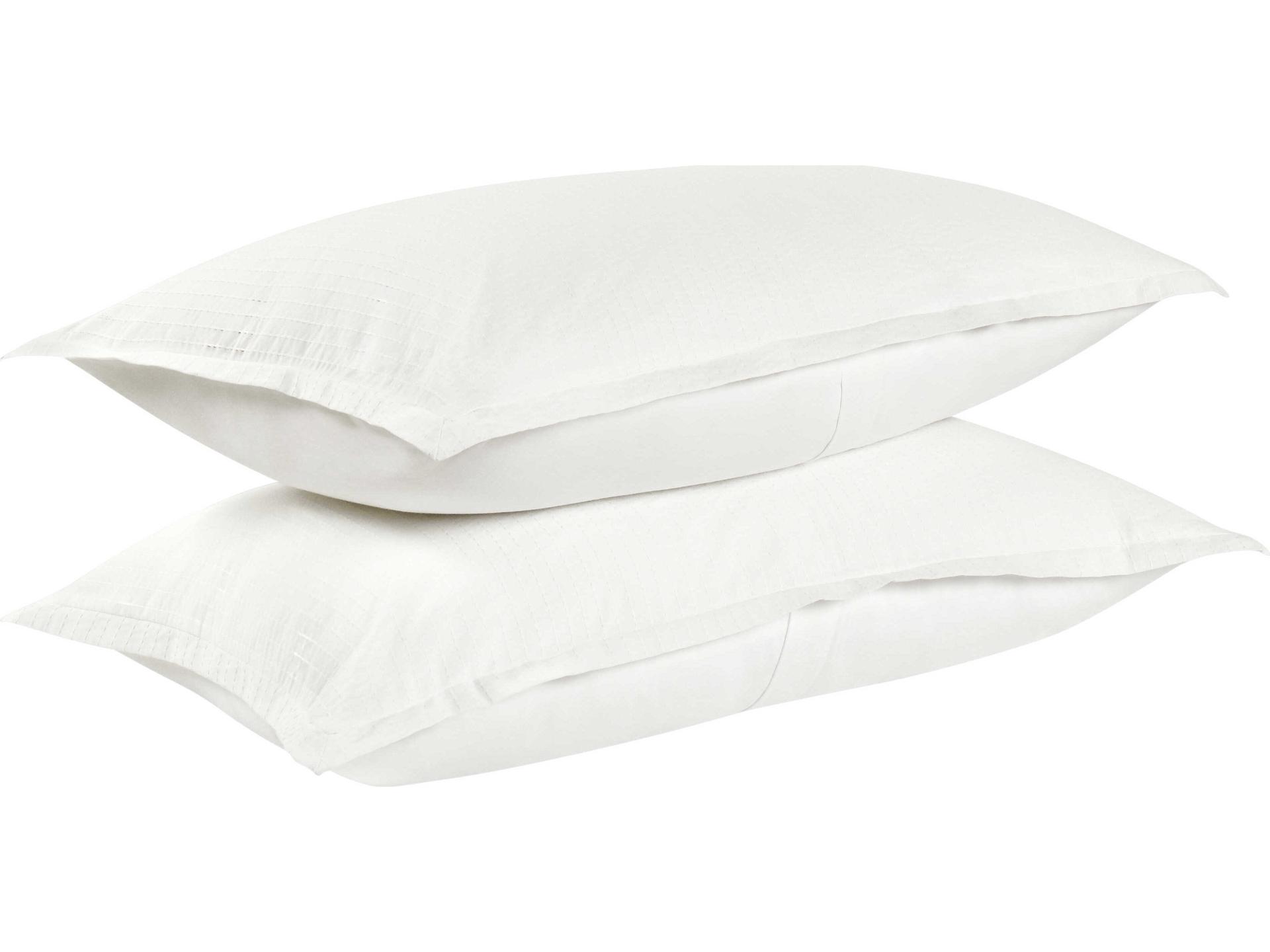 Villa by Classic Home Karina White King Sham – Cotton Woven Stitch ...