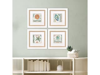 Paragon Coastline Framed Art - Set of 4 | 47462 | PatioLiving