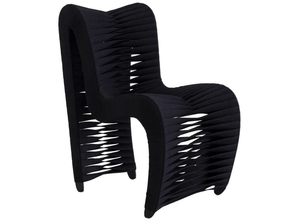 Black Wood Mid Century Modern Dining Chairs | LuxeDecor