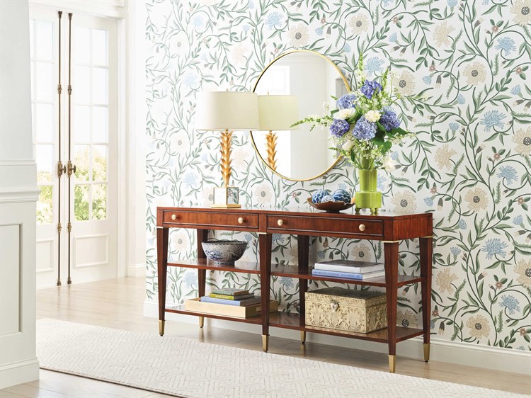 American Drew Addison Greenhill Rectangular Wood New Classic Console ...