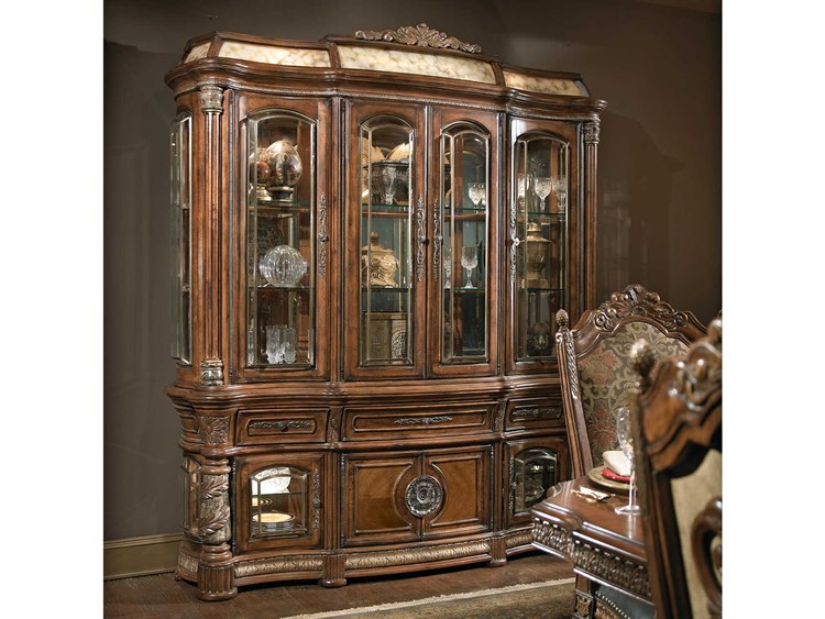 Michael Amini Villa Valencia Birch Wood Classic Chestnut Display ...