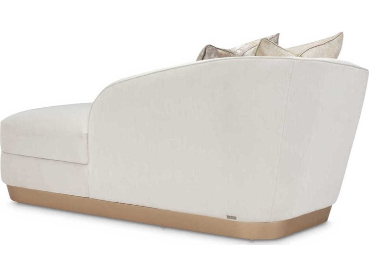 Michael Amini La Rachelle Icicle White Upholstered Chaise ...