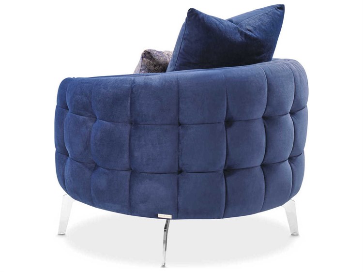 Michael Amini Celine Blue Velvet Accent Chair | AICLFRCLNE835IDG808