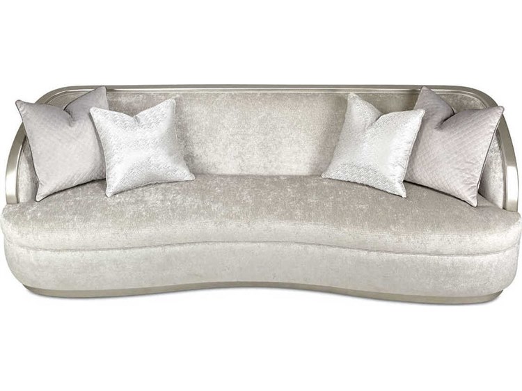 Michael Amini Lanna Storm Gray Upholstered Sofa | AICNLRULANA816STM823