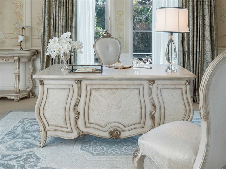 Michael Amini Platine De Royale Home Office Set | AICNR09207201SET