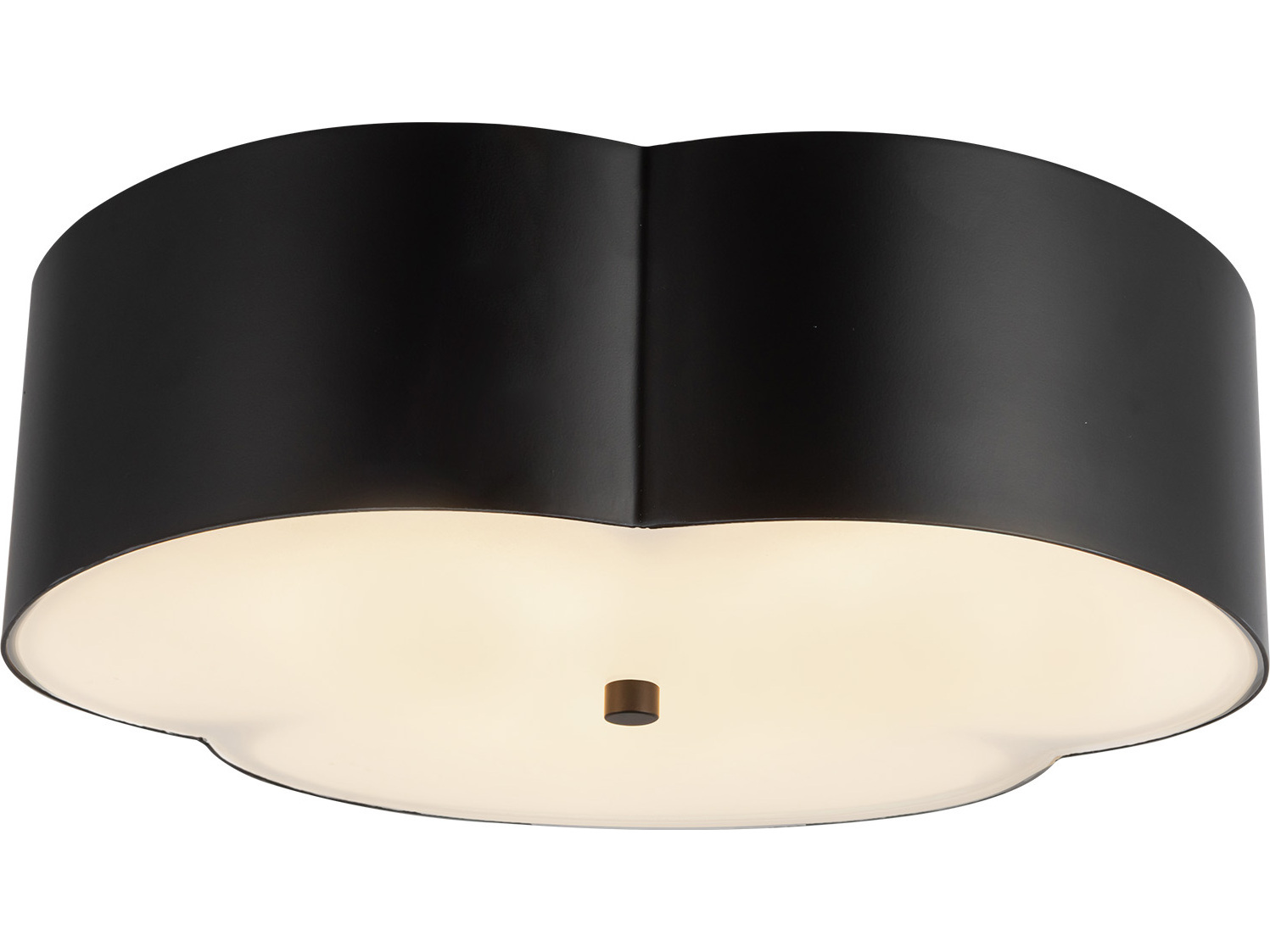 Alora Mood Adella 3-Light Matte Black Flush Mount | AMOFM566314MB