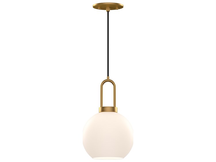 Alora Mood Soji 1-Light Aged Gold Globe Mini Pendant | AMOPD601608AGOP