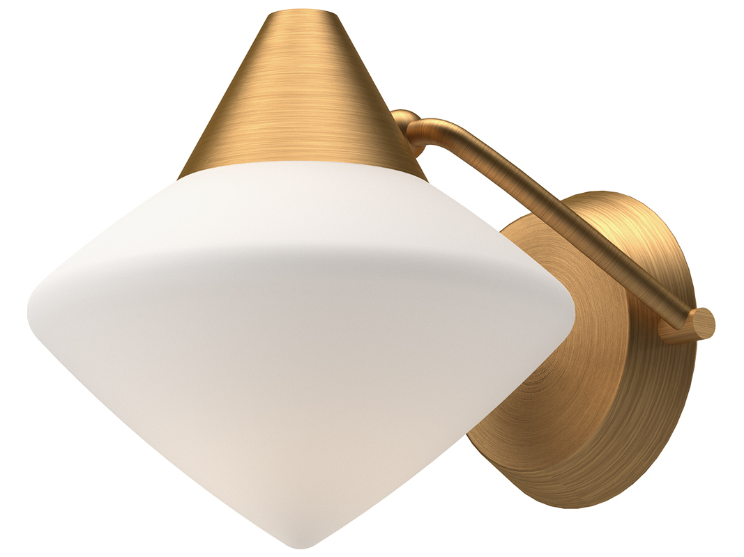 Alora Mood Nora 1-Light Aged Gold Wall Sconce | AMOWV537508AGOP