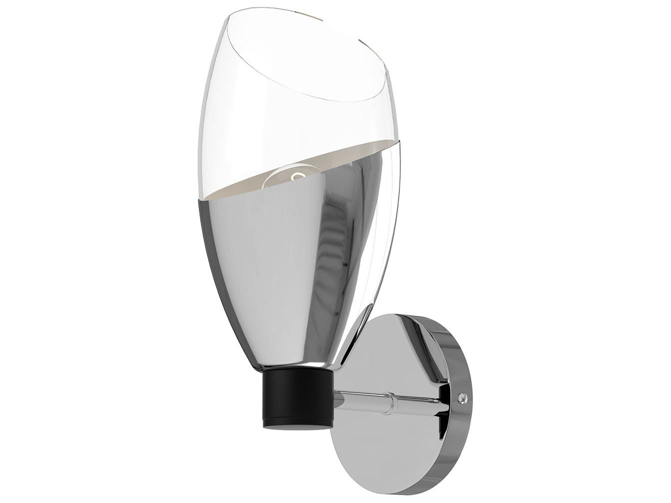 Alora Mood Capri 1-Light Chrome Wall Sconce | AMOWV587105CHCL