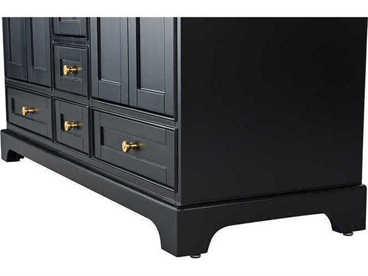 Ancerre Designs Audrey Black Onyx 72" Vanity | ANCVTSAUDREY72BO