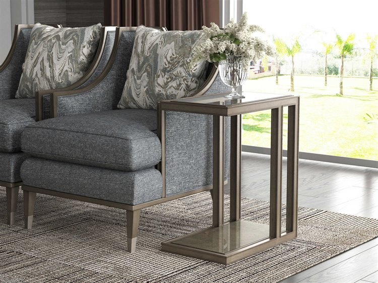 A.R.T. Furniture Cove Rectangular Glass Mica End Table | AT3493082743