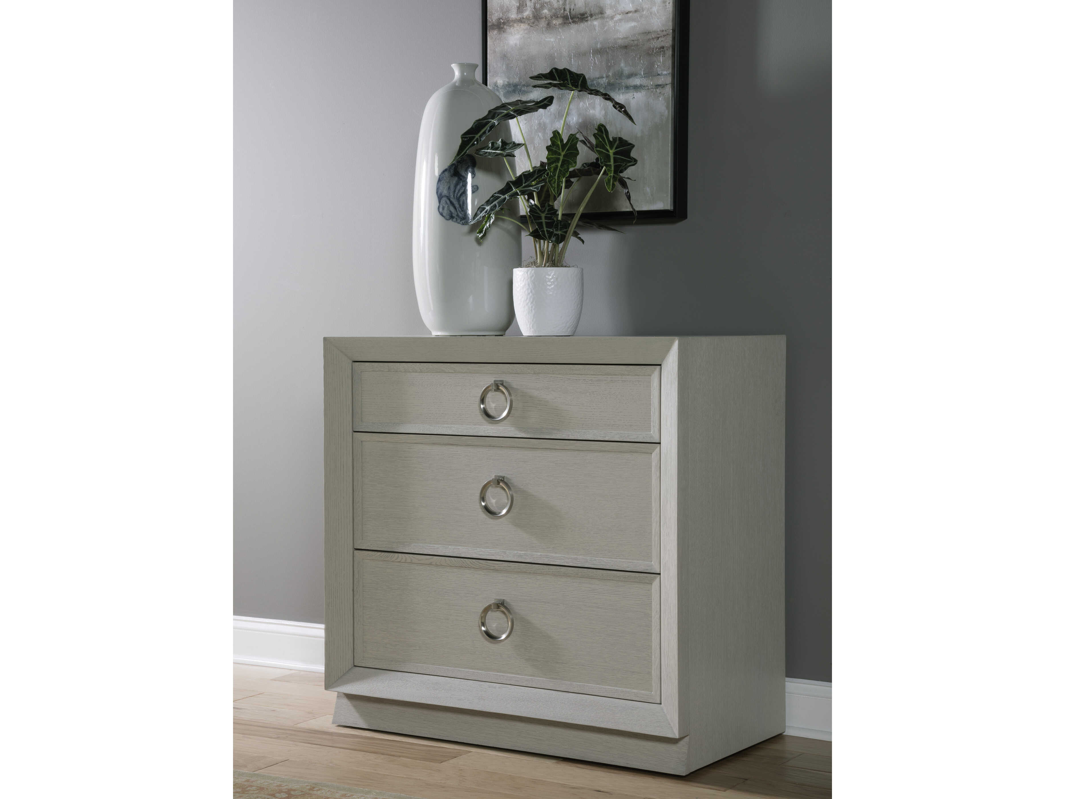 Artistica Zeitgeist Antiqued White Gray Accent Chest | ATS2140973