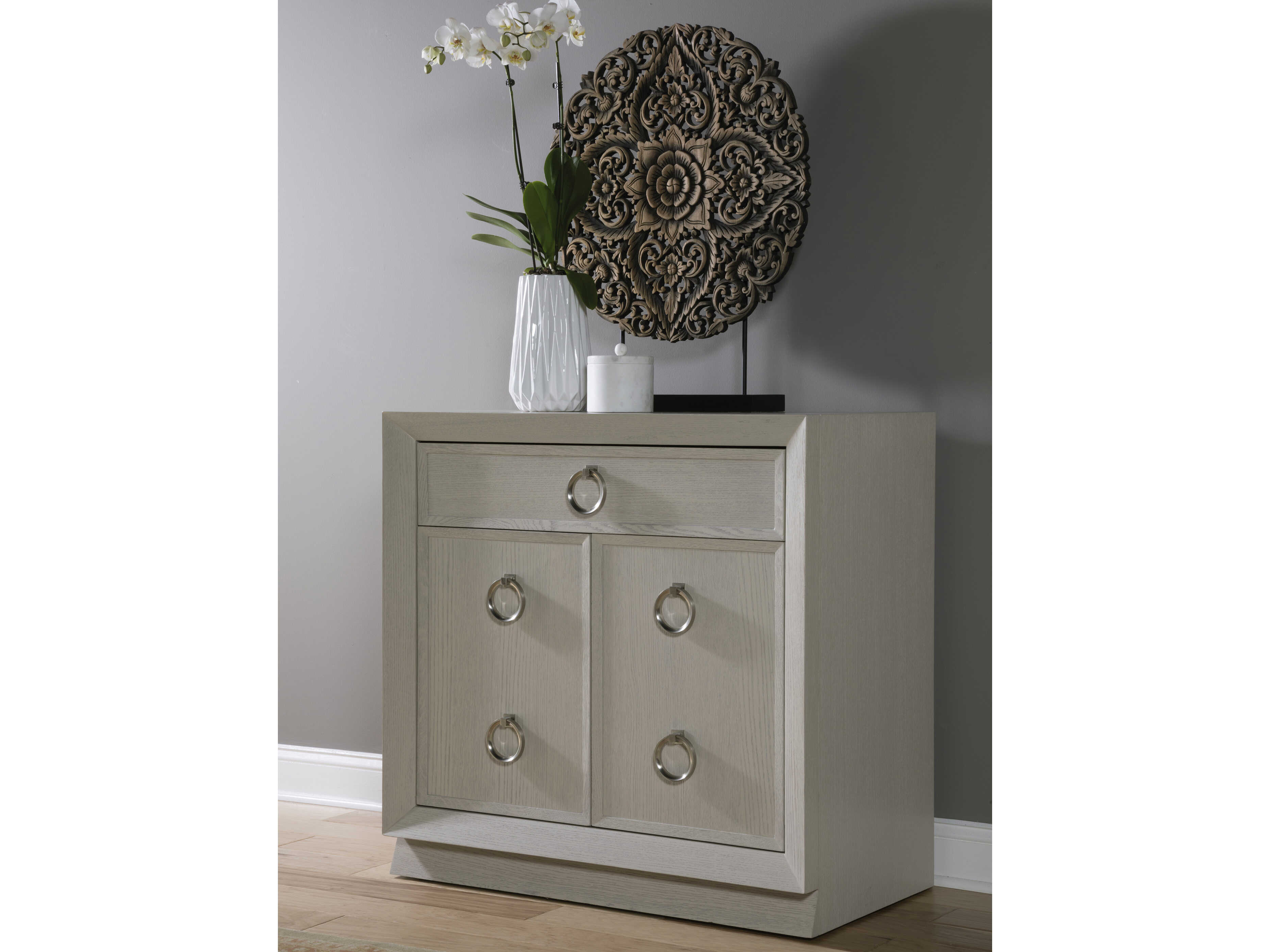 Artistica Zeitgeist Antiqued White Gray Accent Chest | ATS2140974