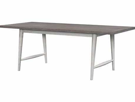Avalon Furniture Rectangular Wood Light Gray Oak Distressed White ...