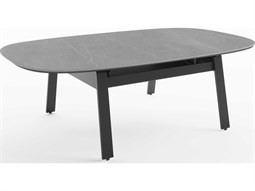 BDI Cloud 9 Rectangular Porcelain Nimbus Black Console Table | BDI1183NI