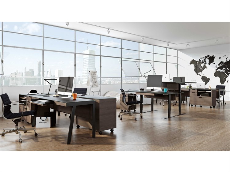 BDI Sigma Sepia Black Secretary Desk | BDI6901SPA