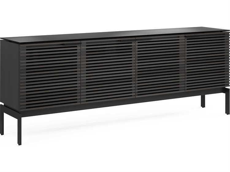 BDI Corridor 79" Hardwood Charcoal Media Console | BDI7129CRL
