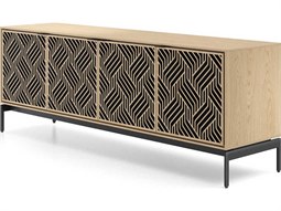 BDI Elements 82" Hardwood Toasted Oak Media Console | BDI8703TUTOK