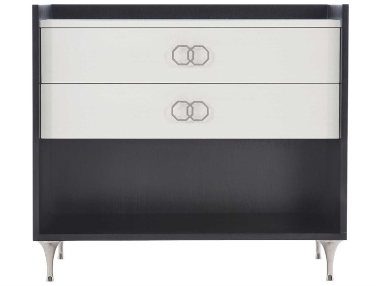 Bernhardt Silhouette 2-Drawers Black Nightstand | BH307229