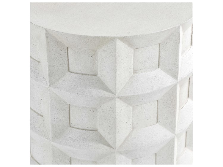 Bernhardt Prado Round Concrete Buff Accent Table | BH324123C