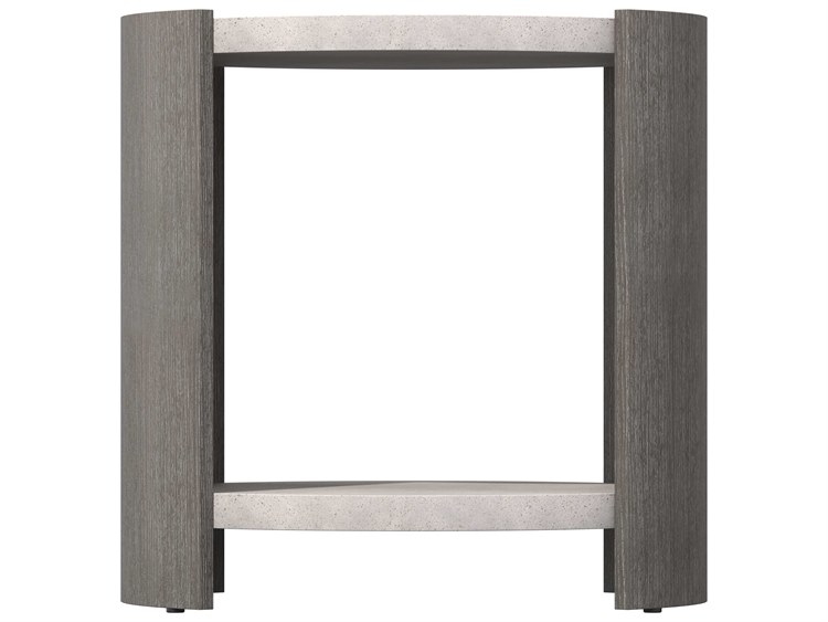 Bernhardt Prado Round Buff Concrete Porcini End Table | BH324126B