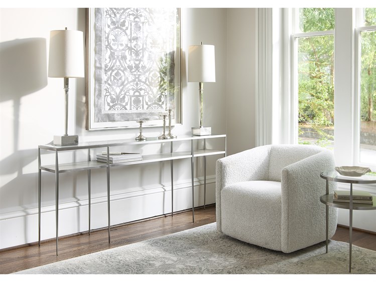 Bernhardt Cornelia Rectangular Glass Nebbia Console Table | BH331910