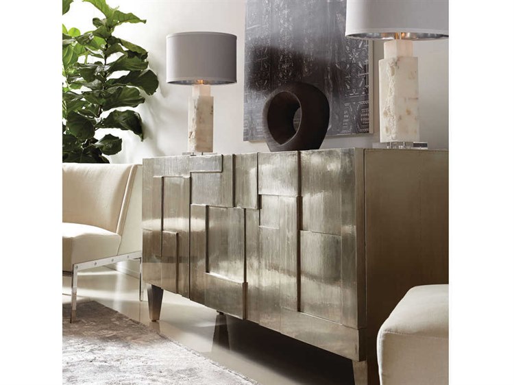 Bernhardt Interiors Casegoods Carleton 72" German Silver Entertainment ...