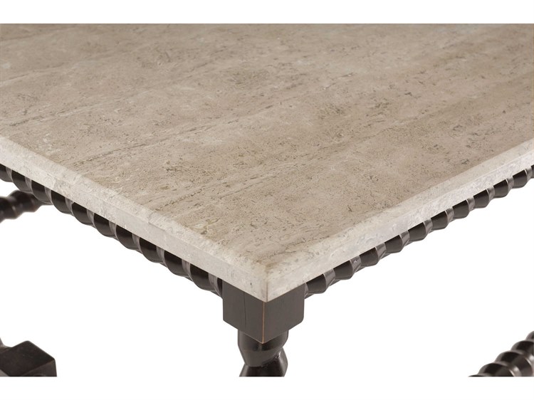 Bernhardt Cordova Rectangular Ebonized Travertine Stone Cocktail Table ...