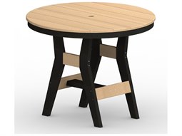 POLYWOOD® La Casa Cafe Recycled Plastic Round Patio Dining Table with ...