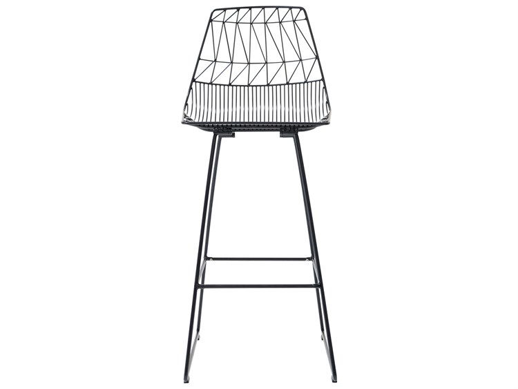 Bend Goods Outdoor Lucy Galvanized Iron Black Bar Stool | BOOBARLUCYBLK