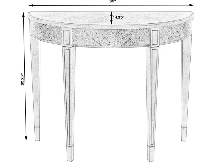 Butler Hampton Wood Traditional Burl Console Table | BT1533442