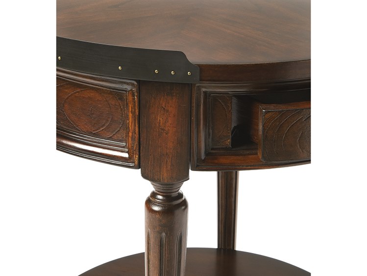 Butler Sampson Round Wood Cherry End Table | BT2311024