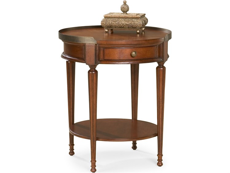 Butler Sampson Round Wood Cherry End Table | BT2311024