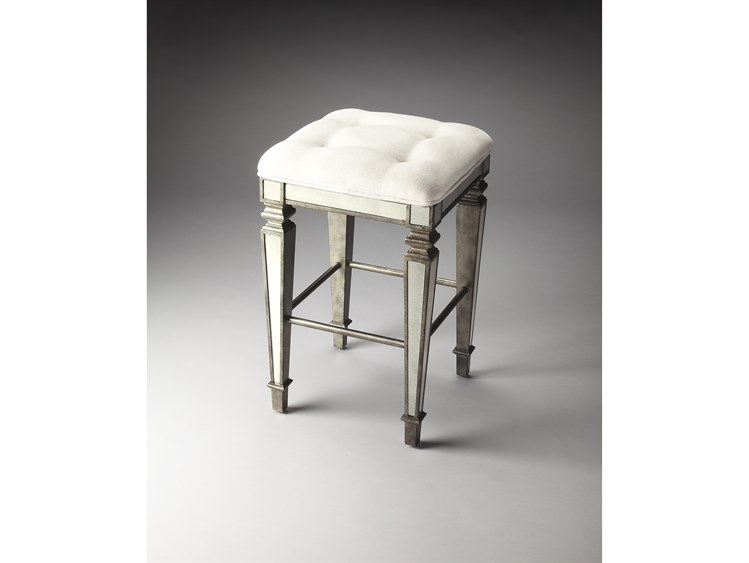 Butler Celeste Mirror Upholstered Poplar Wood Bar Stool | BT3505146