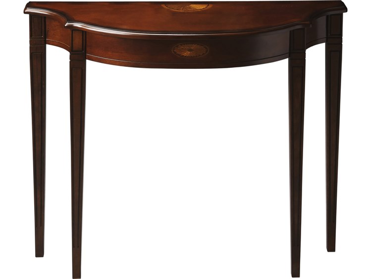 Butler Chester Demilune Wood Cherry Console Table | BT4116024