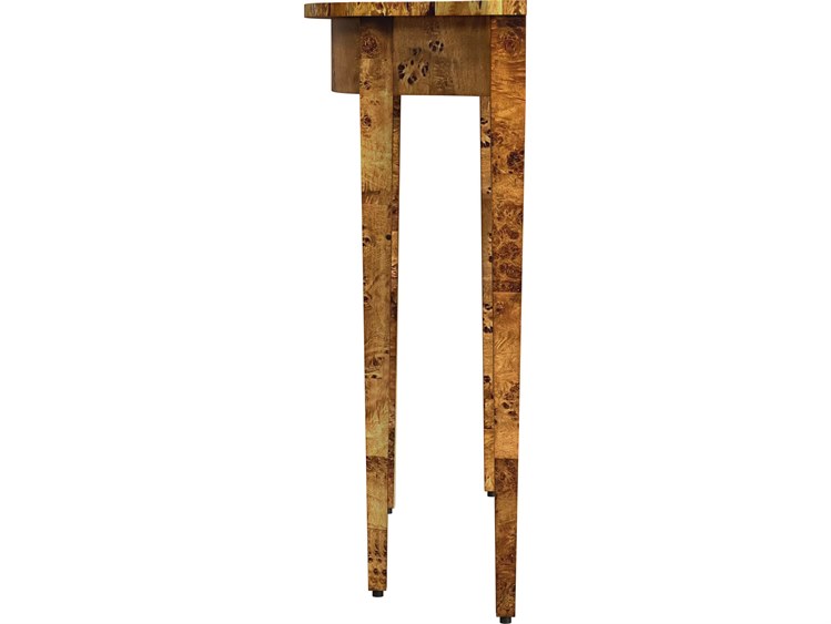 Butler Chester Demilune Wood Traditional Burl Console Table | BT4116442