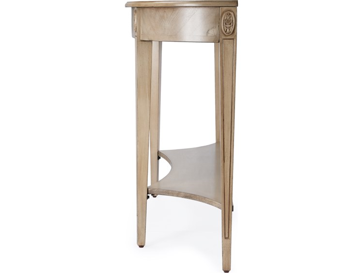 Butler Astor Demilune Wood Antique Beige Console Table | BT4146424