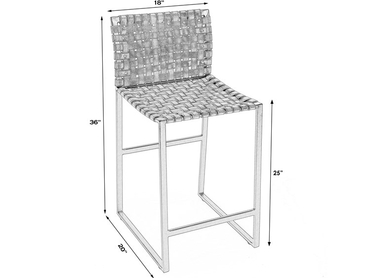 Butler Urban Brown Leather Counter Stool | BT5446344