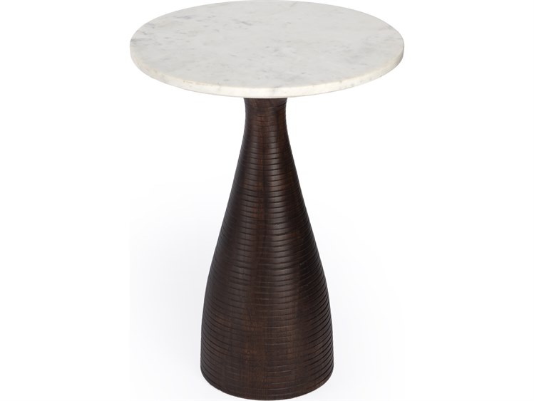 Butler Julia Round Marble Brown End Table | BT5627140