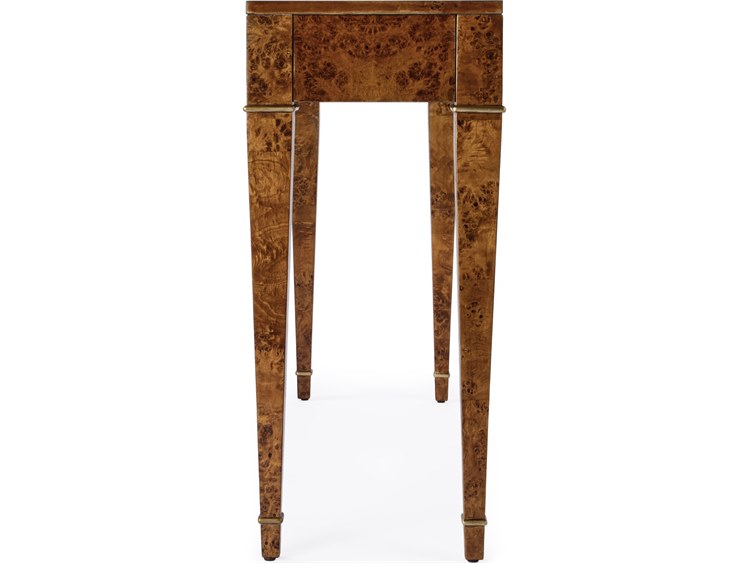 Butler Kai Rectangular Wood Traditional Burl Console Table | BT5714442