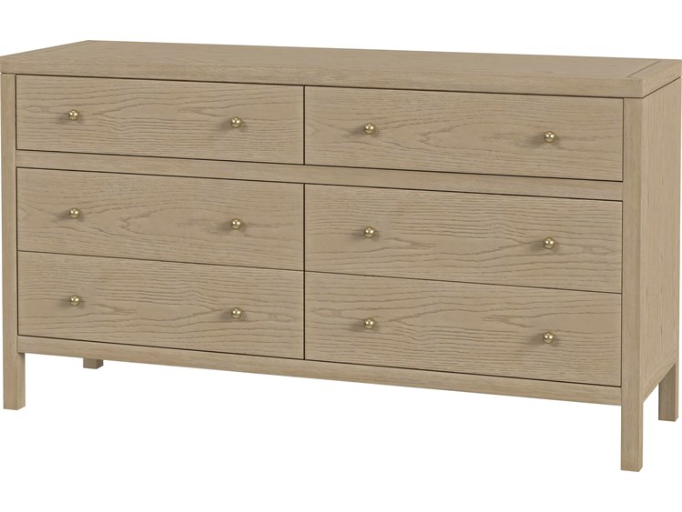 Butler Nora 6-Drawers Acacia Wood Double Dresser | BT5733477