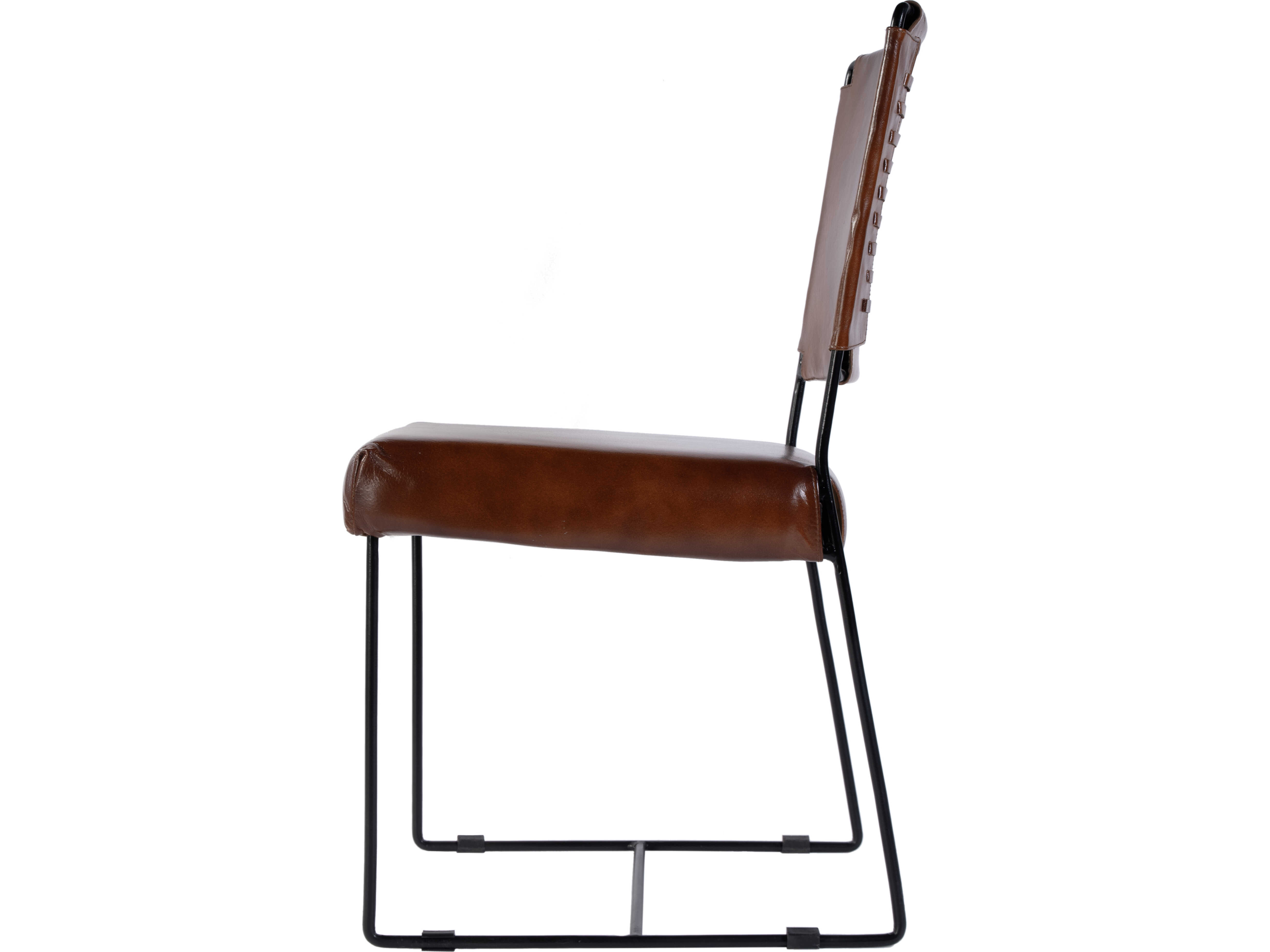 Butler Nevin Brown Leather Armless Dining Chair | BT5878344