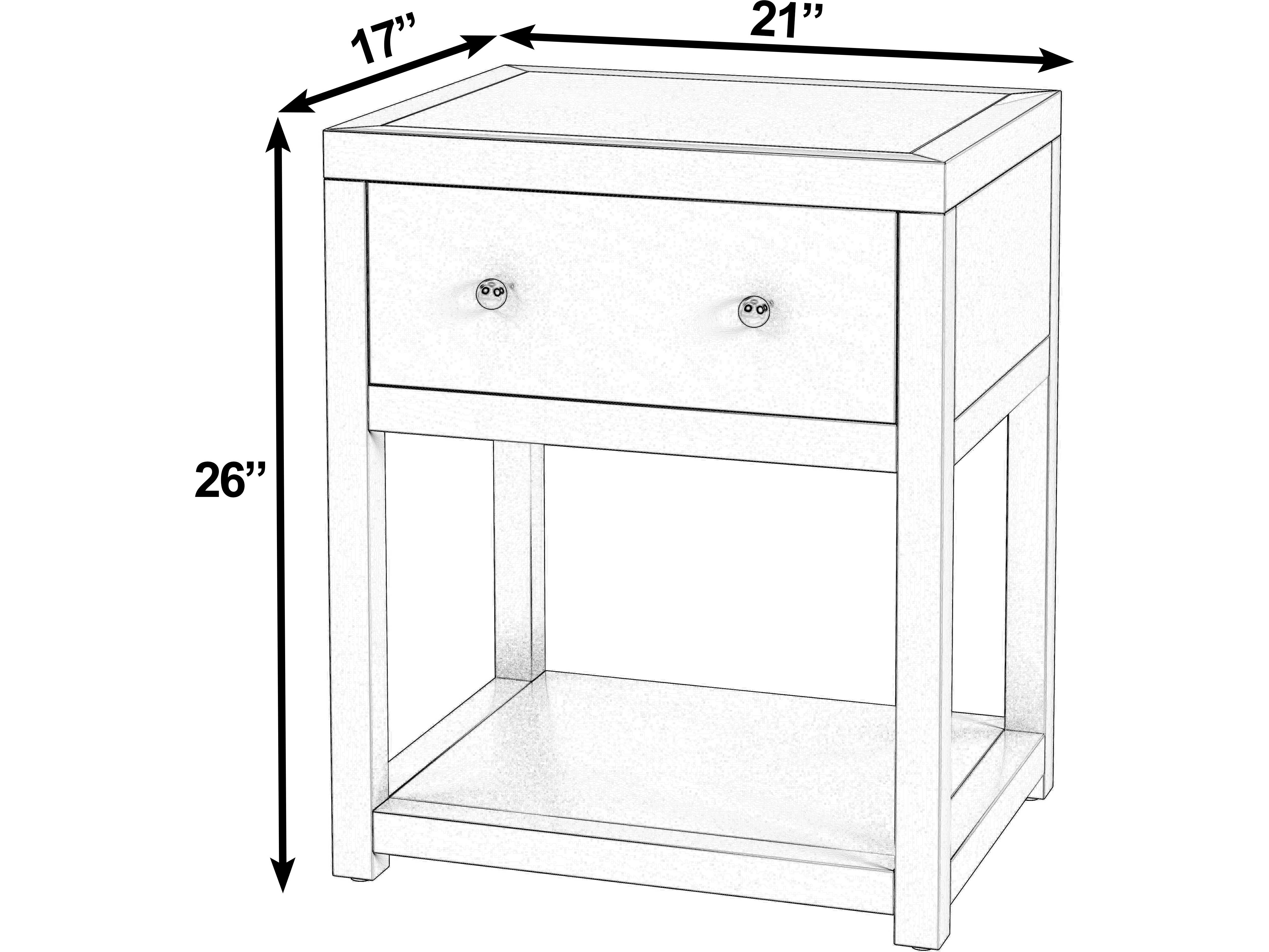 Butler Nora 1-Drawer Acacia Wood Nightstand | BT5945522