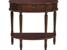 Butler Ridgeland Demilune Wood Olive Ash Console Table | BT2110101
