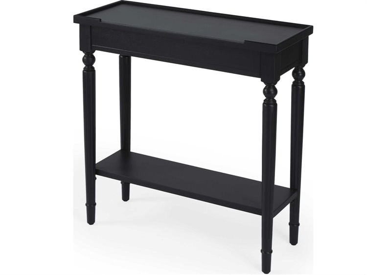 Butler Aubrey Rectangular Wood Black Console Table | BT7036136