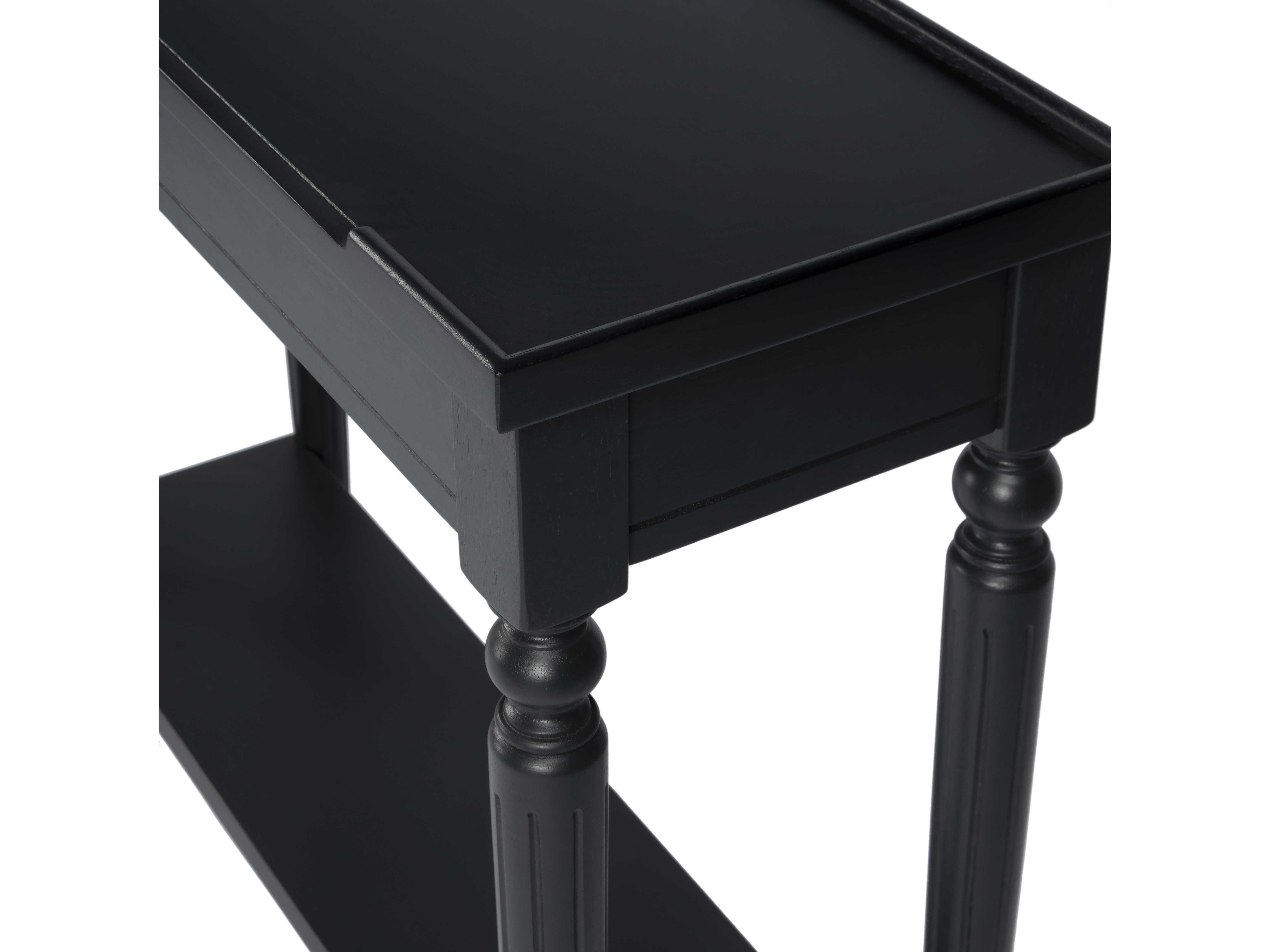 Butler Aubrey Rectangular Wood Black Console Table | BT7036136