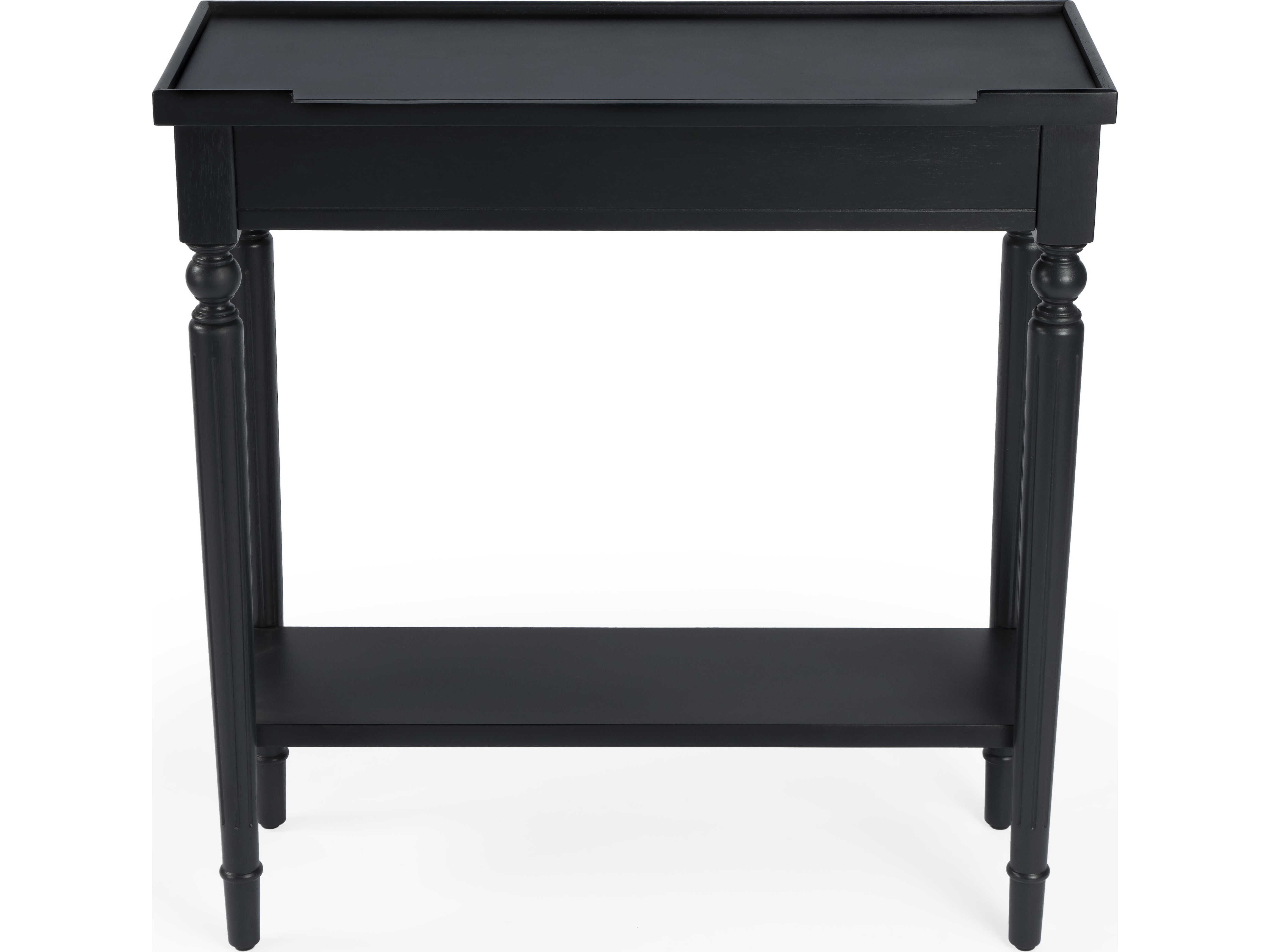 Butler Aubrey Rectangular Wood Black Console Table | BT7036136