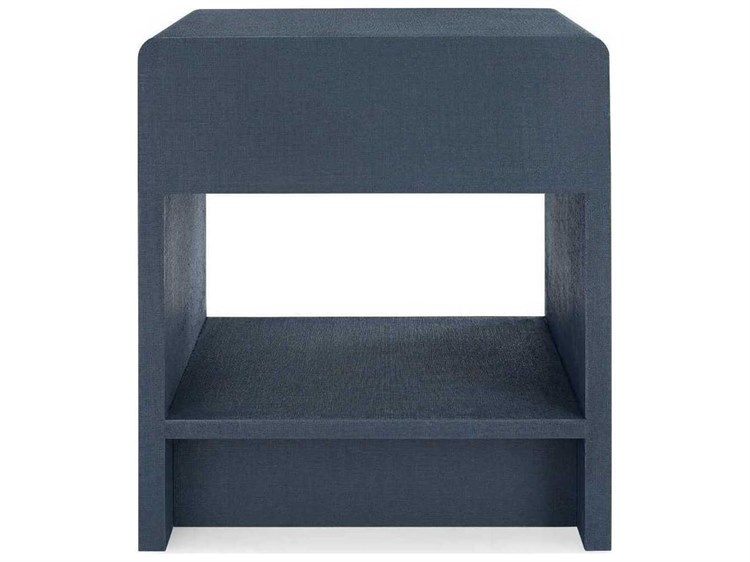 Villa & House Rectangular Wood Blue Steel End Table | BUNBEN1105198